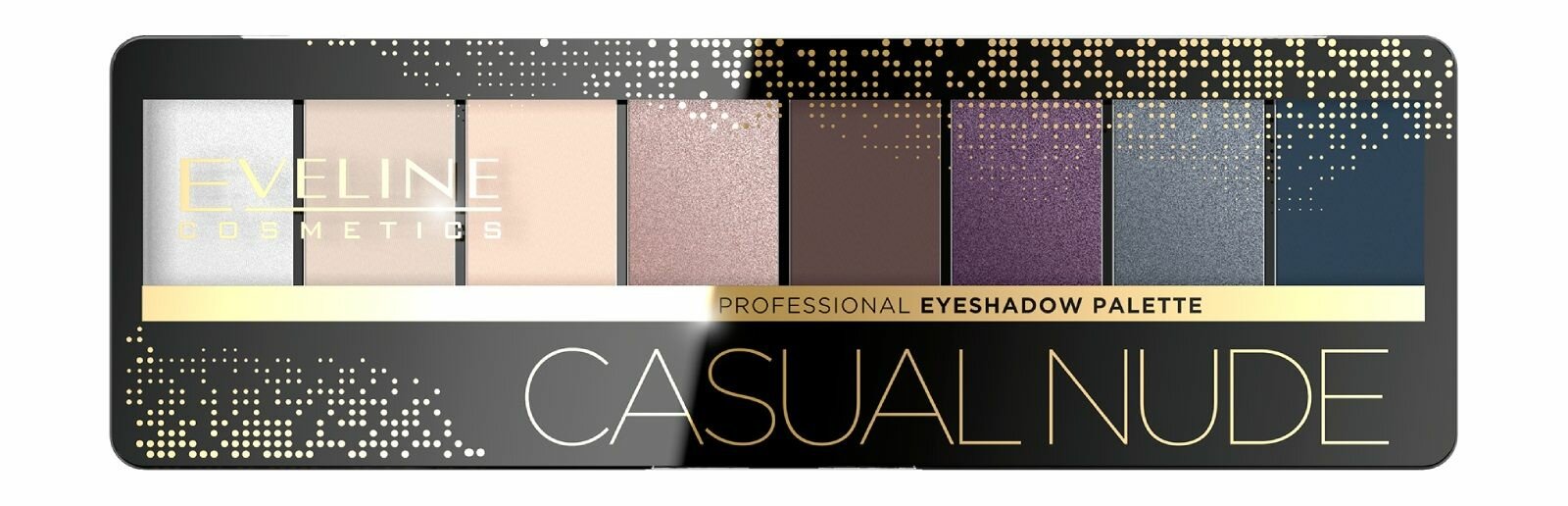 EVELINE Палетка теней для век Professional Eyeshadow Palette, 9,6 г, 04 Casual Nude
