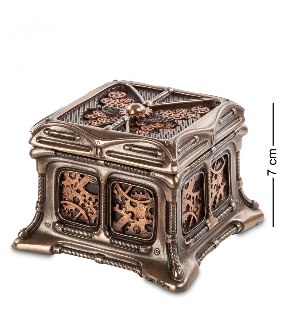 Шкатулка Veronese в стиле Стимпанк "Механизм" (bronze) WS-383
