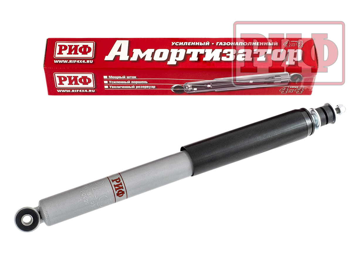 Амортизатор усиленный РИФ передний газовый Suzuki Jimny лифт 75 мм