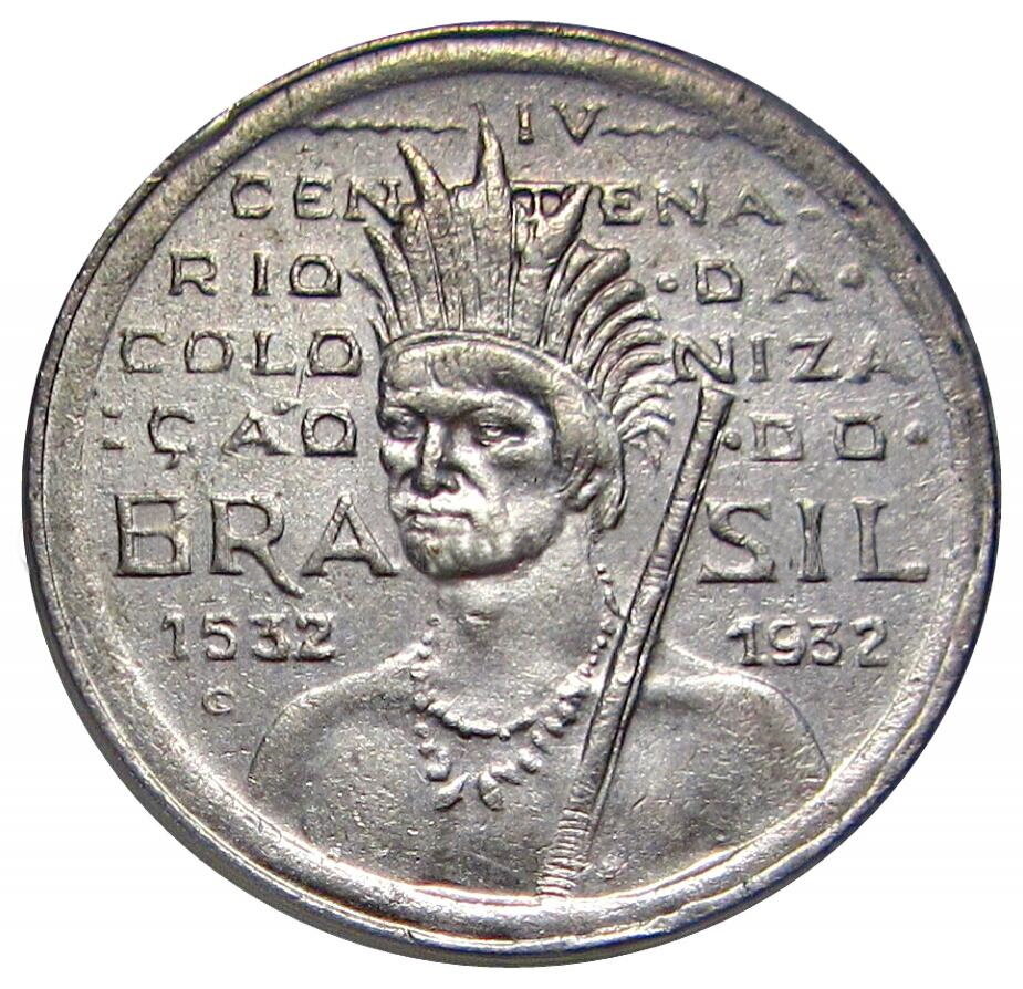 100 реалов 1932 Бразилия Колонизация Бразилии