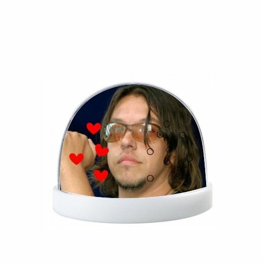 Водяной шар Танцы минус №6, Блестки-сердечки