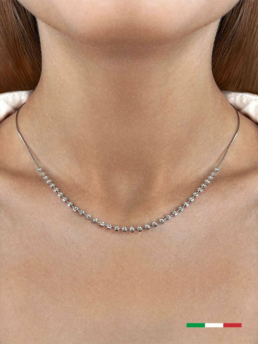 Цепь серебро, 925 проба, родирование