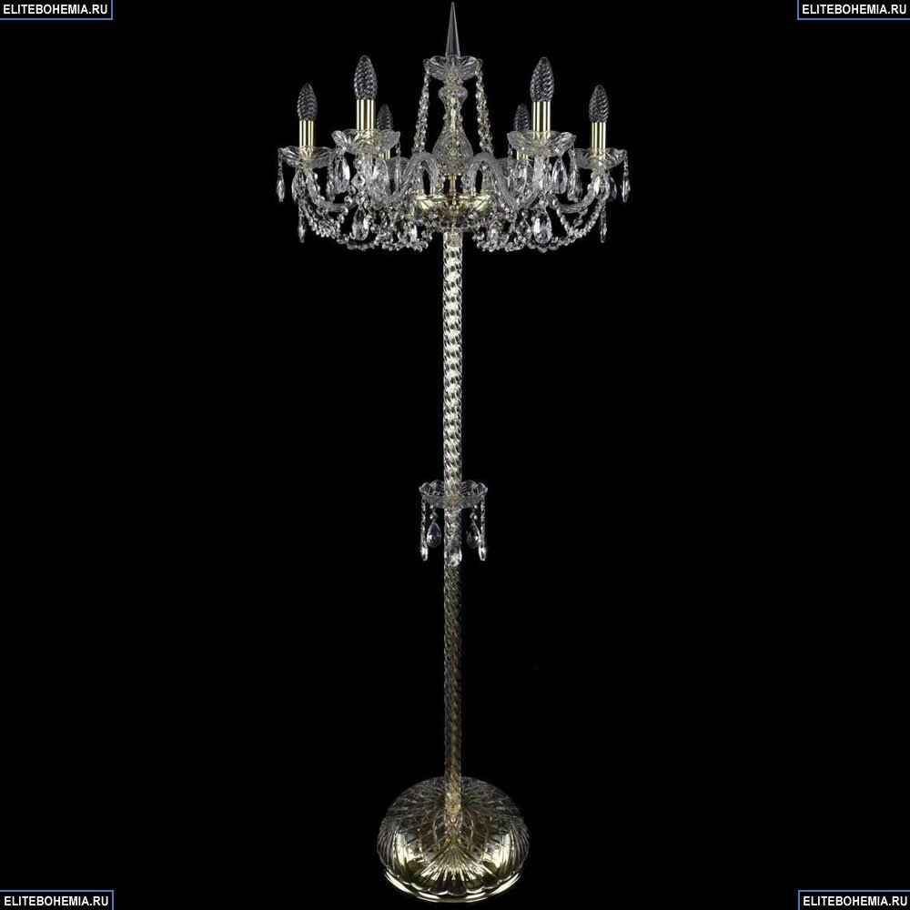 1402T2/6/195-160/G Хрустальный торшер Bohemia Ivele Crystal