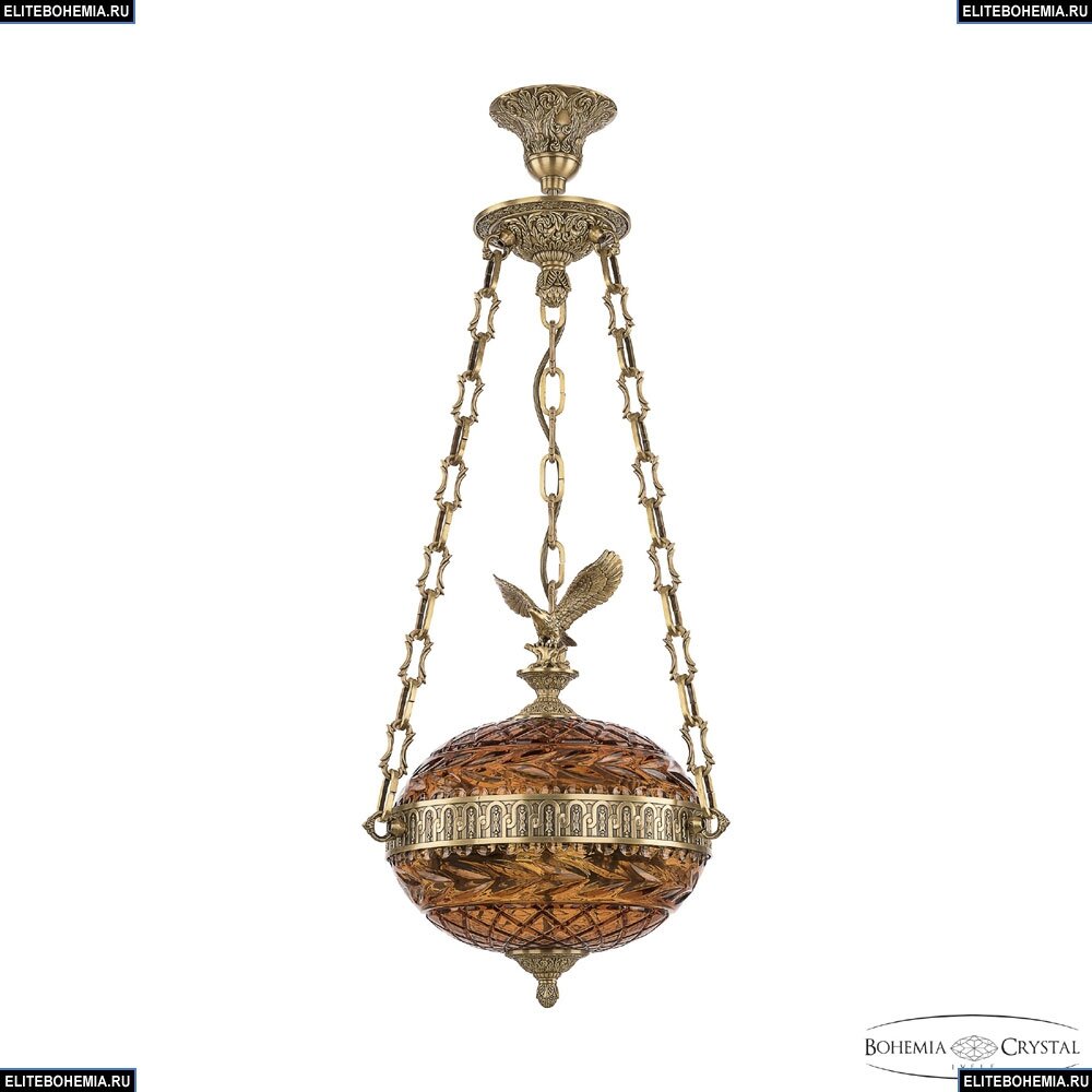 71000P/30 FP Amber/M-1F FE1M Подвес из латуни Bohemia Ivele Crystal