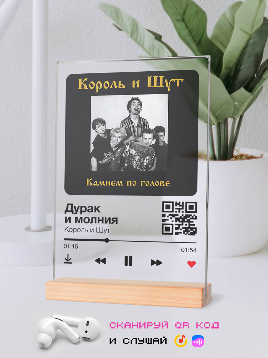 Музыкальный постер Король и шут - Дурак и молния