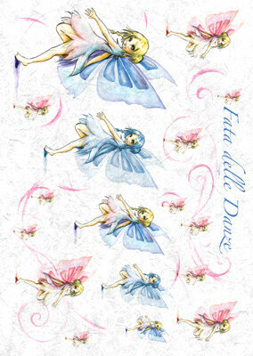 Love2art Бумага рисовая IRP 32 × 45 см 0101 Танцующие феи для декупажа и творчества