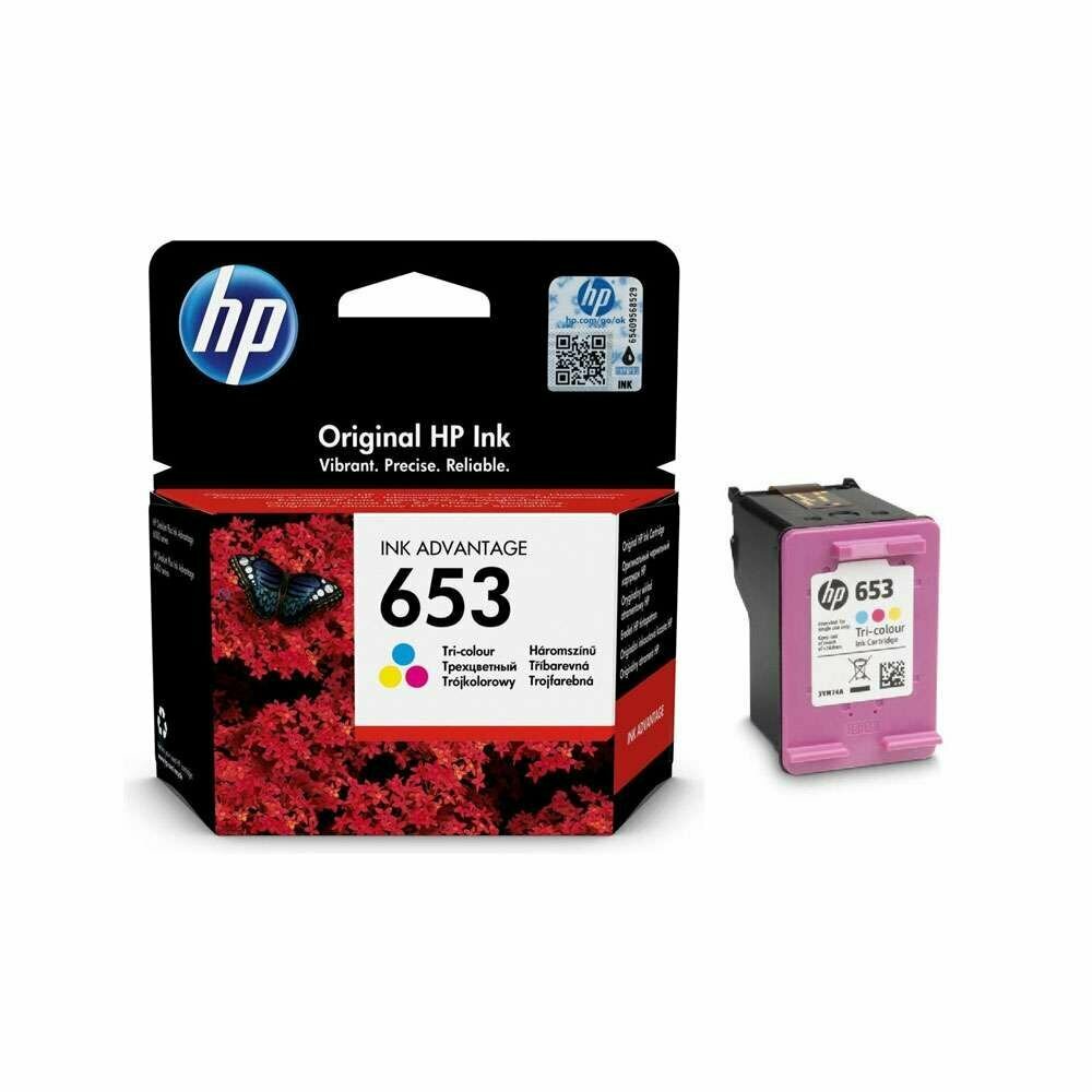 Картридж для струйного принтера HP 653 Tri-color 3YM74AE, официальная гарантия