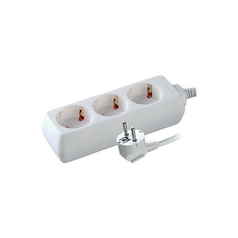 Volsten S 3x1,5-Z (э/удл, земля 3 гн. 1,5 м, 10А, 2200 Вт, ПВС 3х0.75, цена за 1 шт.