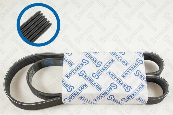 Ремень поликлиновой 6PK1173 для Peugeot 405 1.9 TD 92-97 Renault 19 1.9TDi 91 0601173SX STELLOX