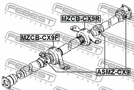 Крестовина карданной передачи FEBEST ASMZCX9
