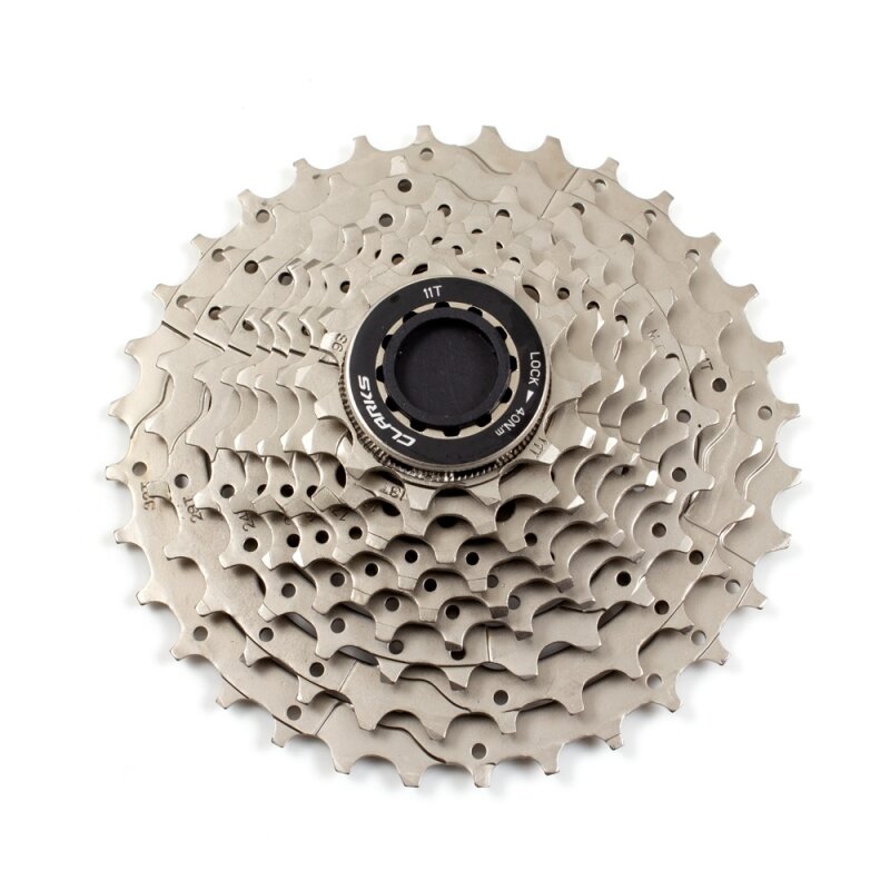 Кассета  9ск. 3-840 SHIMANO-совместим. 9x11T-13T-15T-17T-19T-21T-24T-28T-32T, (инд. уп) 325г, серебрист. C-9SC  CLARKS