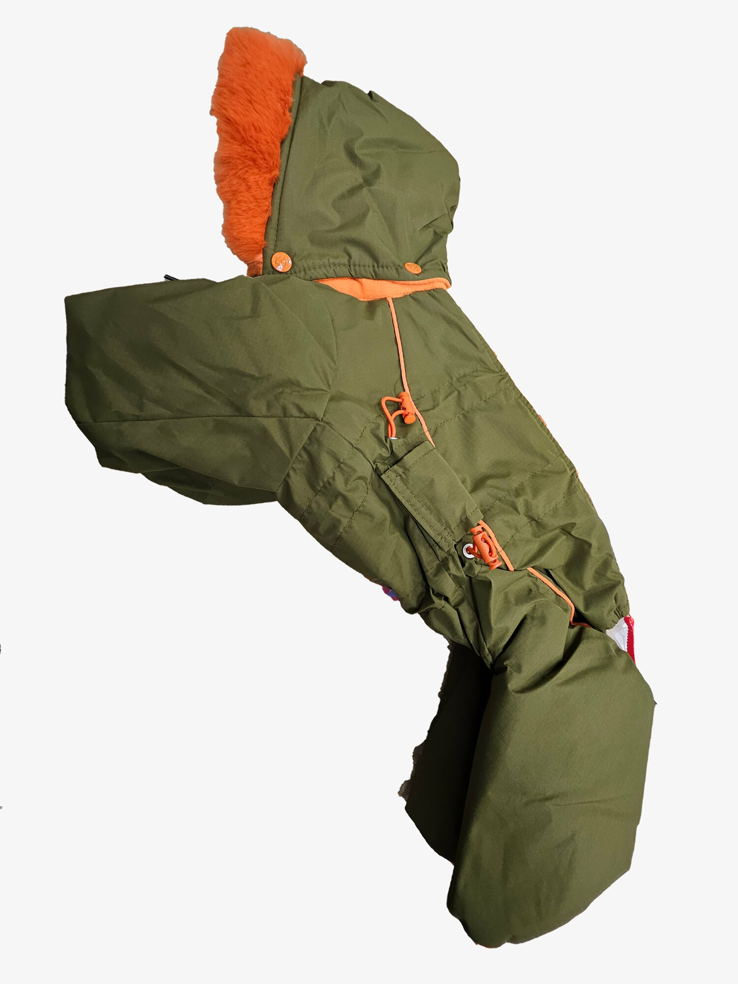 For my dogs комбинезон хаки/оранжевый для мальчиков 12