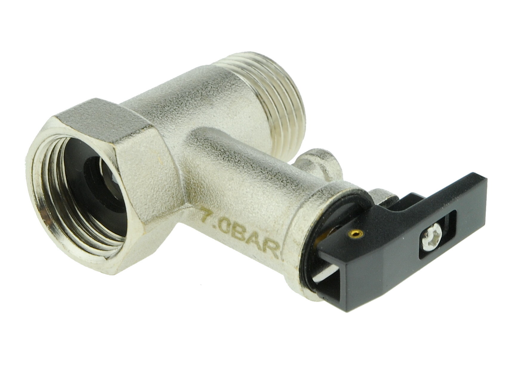 Предохранительный (обратный) клапан с рычажком водонагревателя 1/2" 7 бар ИТА