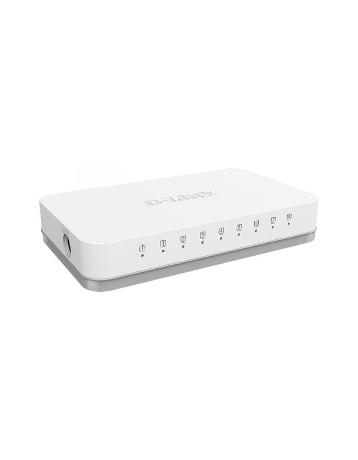 D-Link DGS-1008A/F1A Неуправляемый коммутатор с 8 портами 10/100/1000 Base-T и функцией энергосбережения