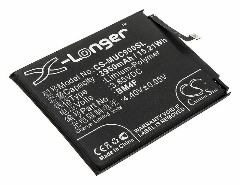 Аккумулятор Cameron Sino CS-MUC900SL для Xiaomi Mi CC9e, Mi CC9e Standard Edition, Mi CC9e Standard Edition Dual SIM, Mi CC9e Premium Edition