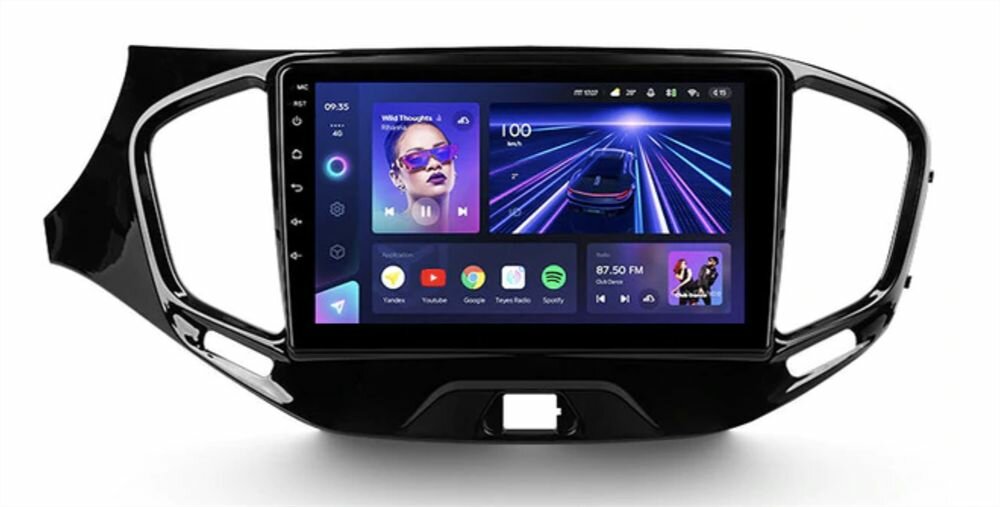 Автомагнитола с рамкой 2 din 9 дюймов для Lada Vesta 2015-2023 / Android 2Gb+32Gb / GPS / Bluetooth / Wi-Fi / FM-радио