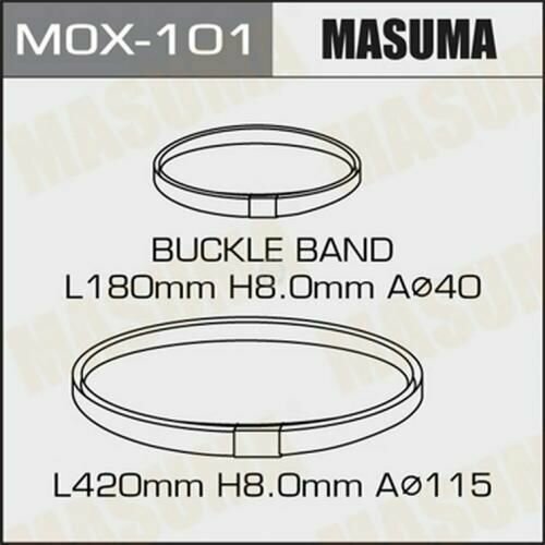 Mox-101_к-кт хомутов для пыльников 2шт. металл Masuma MOX101