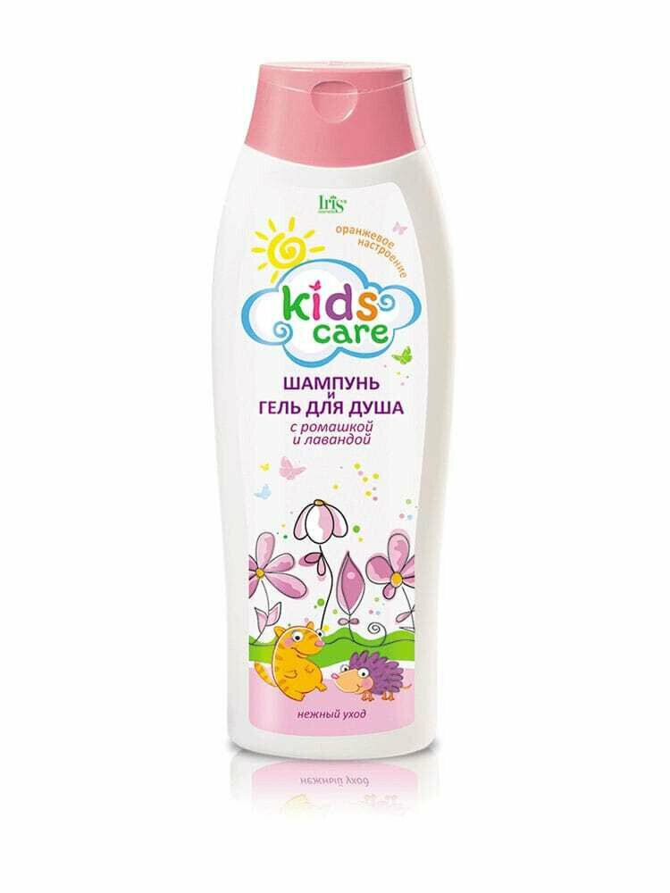 Iris Детский Шампунь и Гель для душа Kids Care ромашка и лаванда 400мл