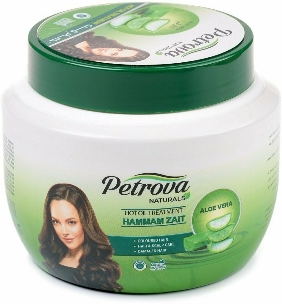 Petrova Маска для волос "Увлажняющая" с алоэ вера, 500 мл