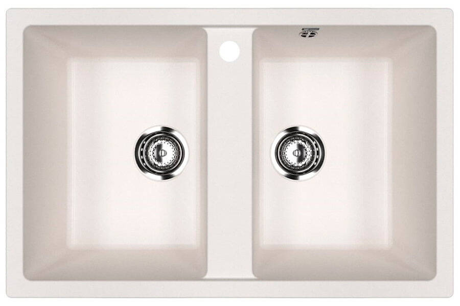 Кухонная мойка Ulgran U-608/белый (U-608-331)