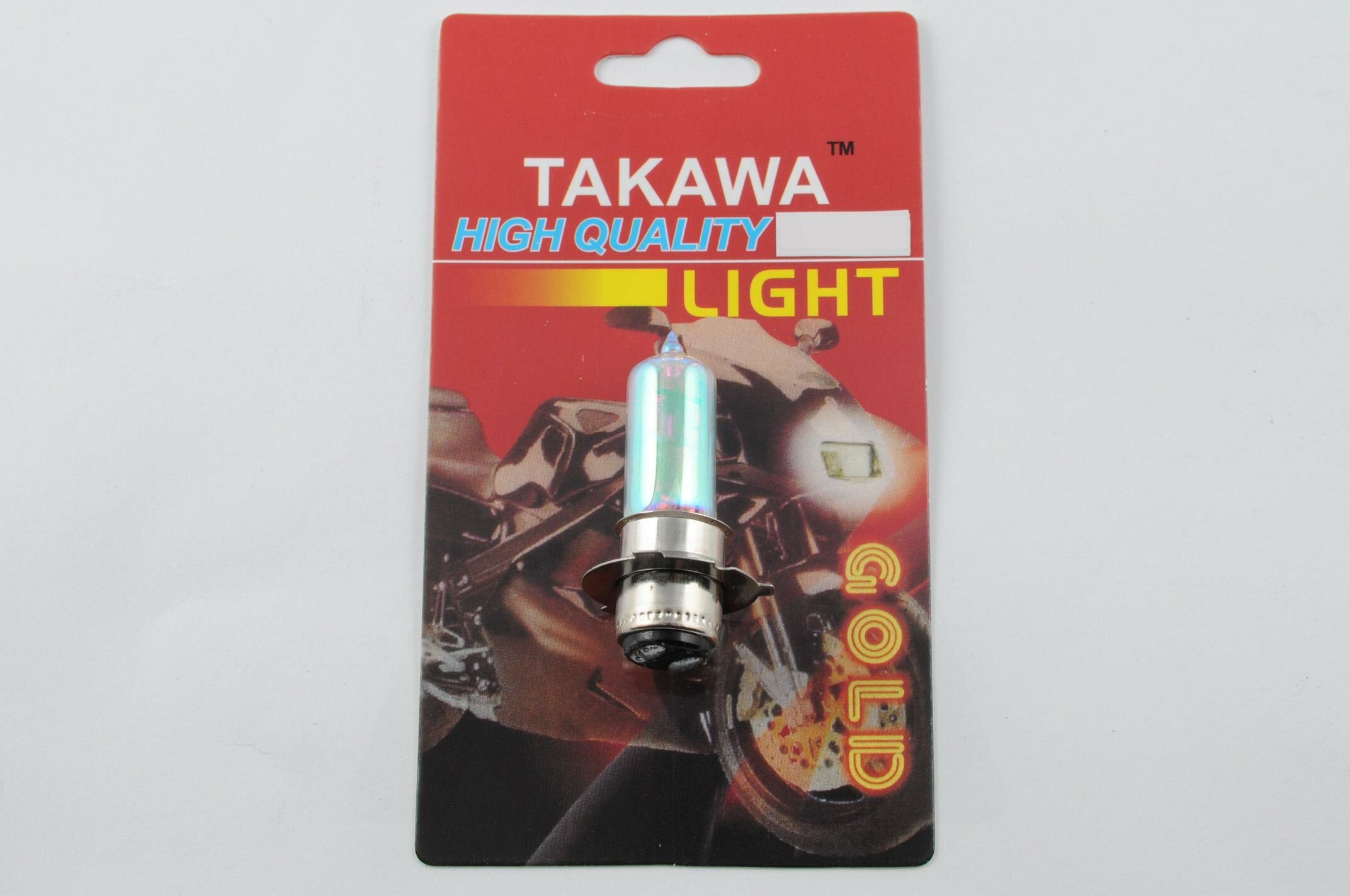 Лампа P15D-25-3 (3 уса) 12V 18W/18W (хамелеон радужный) (блистер)