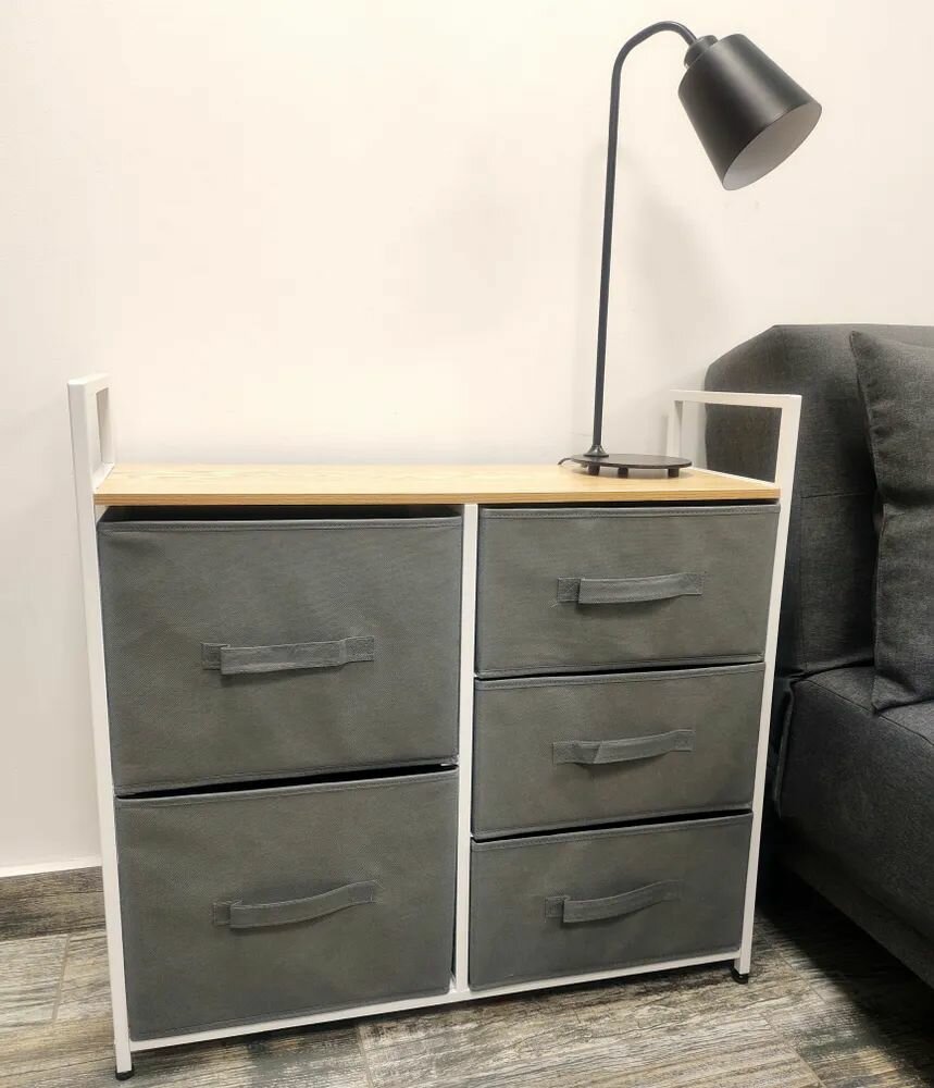 Комод BORTEN G051, 2 ящика, 80х29x77 см