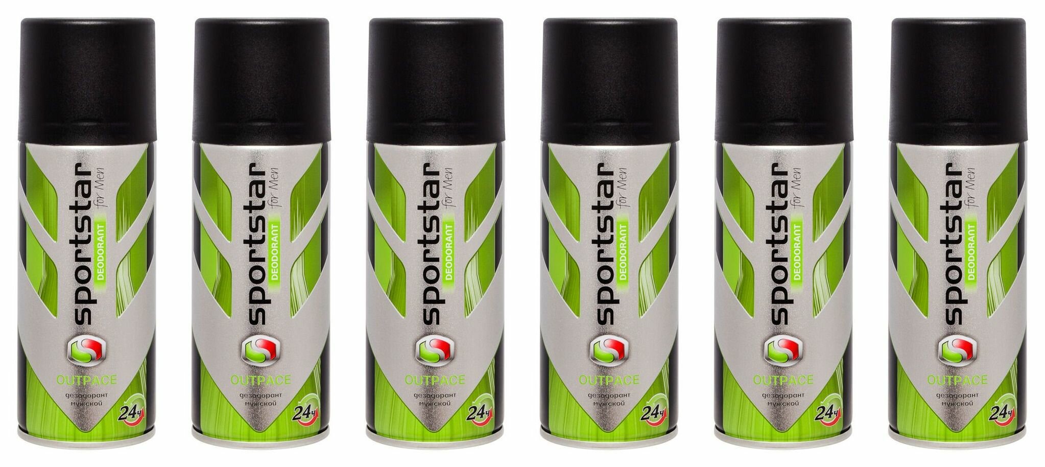 Sportstar Дезодорант мужской Outpace, 175 мл, 6 штук
