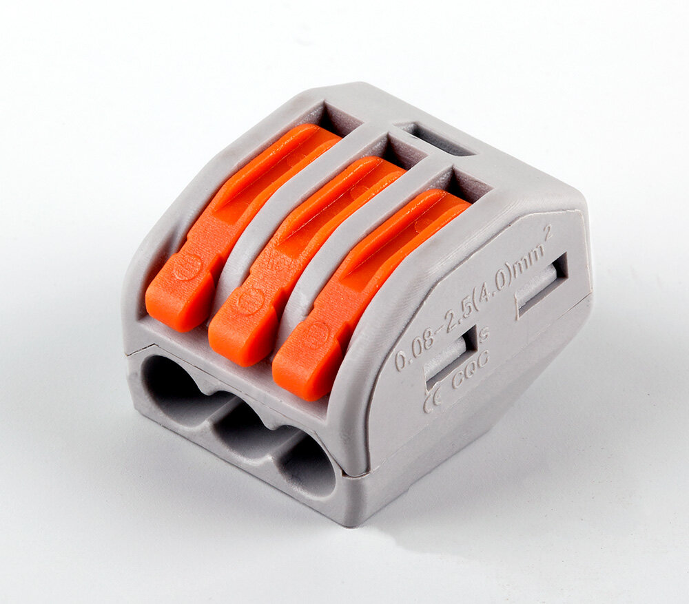 Набор монтажных клемм Stekker трехпроводная, 250В, УХЛ4, 5 шт