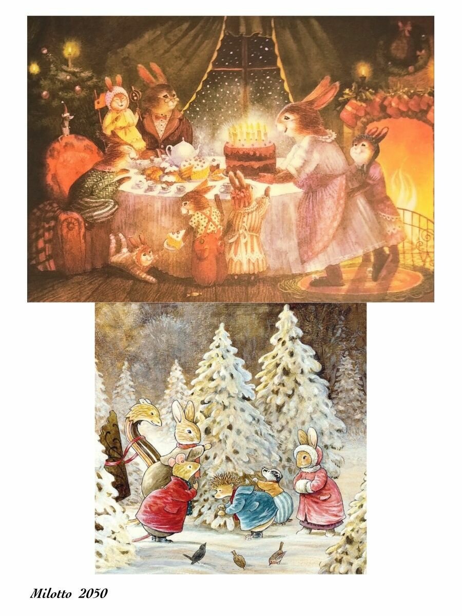 Декупажная карта Milotto "Новогодняя"