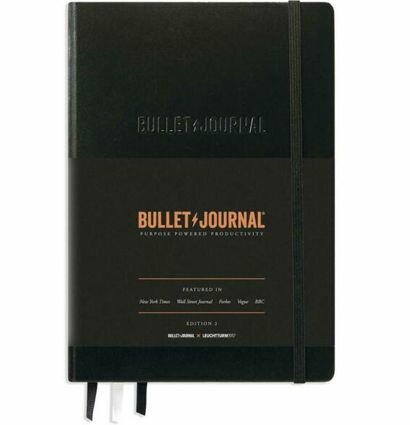 Записная книжка Leuchtturm Bullet Journa 2 А5 в точку черная 206 стр.