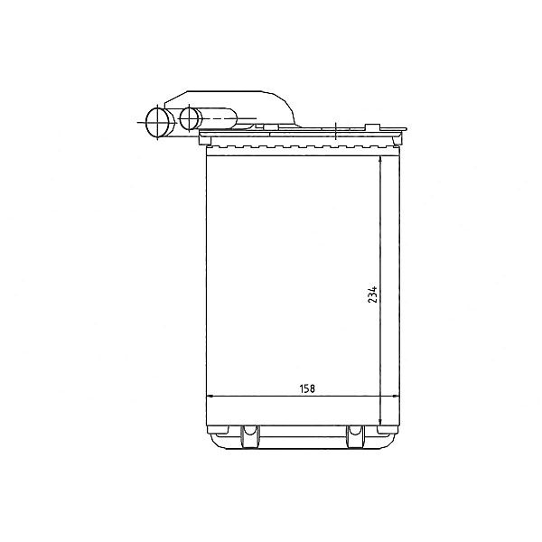 STELLOX 10-35014-SX (1035014_SX / 6448 40 / 644840) радиатор печки\ Renault (Рено) Megane (Меган) / Clio (Клио) 90
