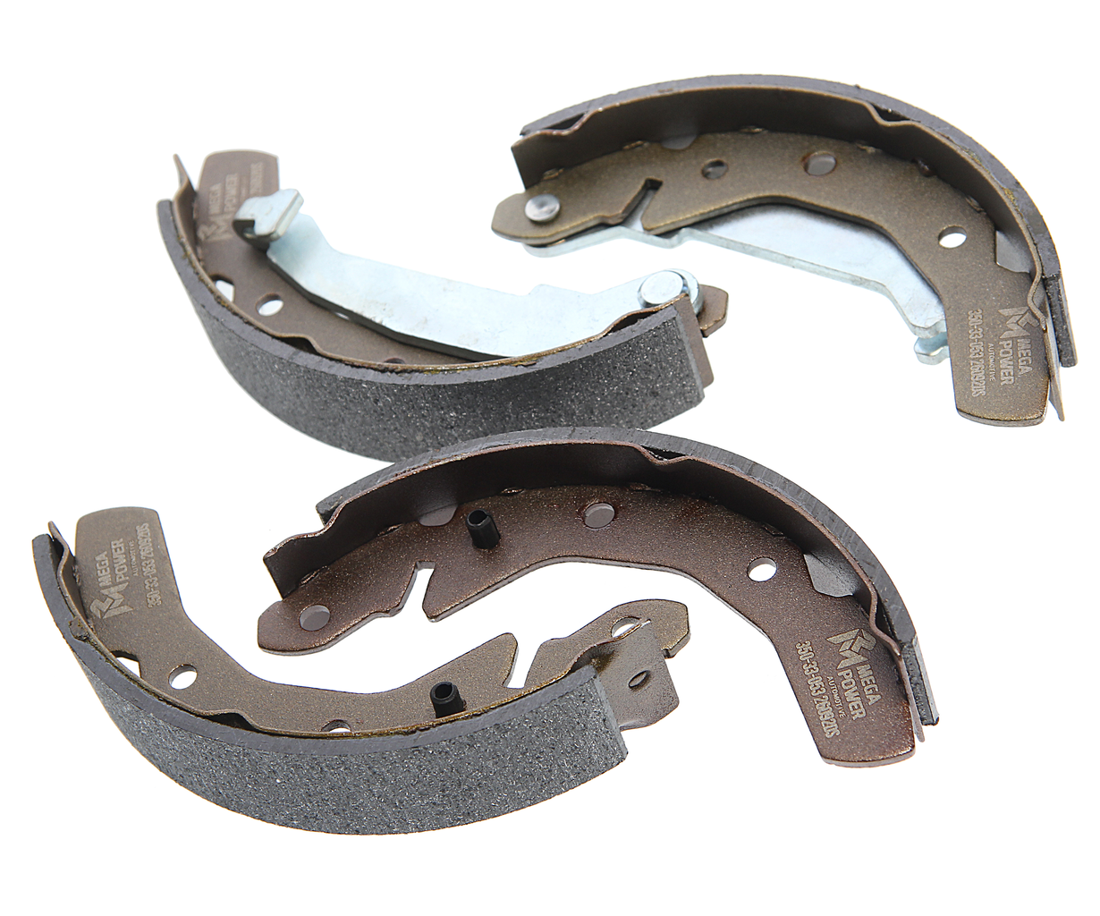 Колодки тормозные DAEWOO Matiz (98-) CHEVROLET Spark (05-) задние барабанные (4шт.) MEGAPOWER