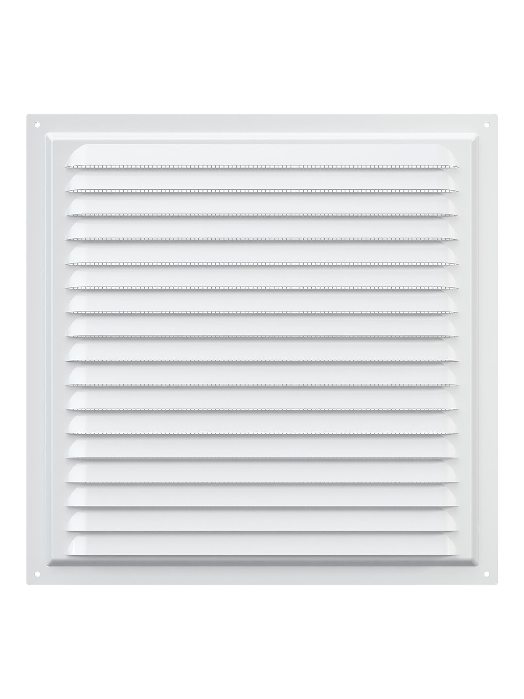 Вентиляционная решетка ERA МЭ, оцинкованная сталь, белая, 300x300 мм