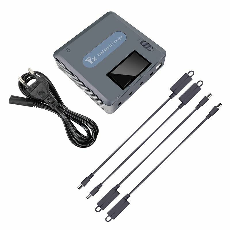 Зарядное устройство с цифровым дисплеем 6 в 1 для DJI Mavic 2, вилка РФ/евро