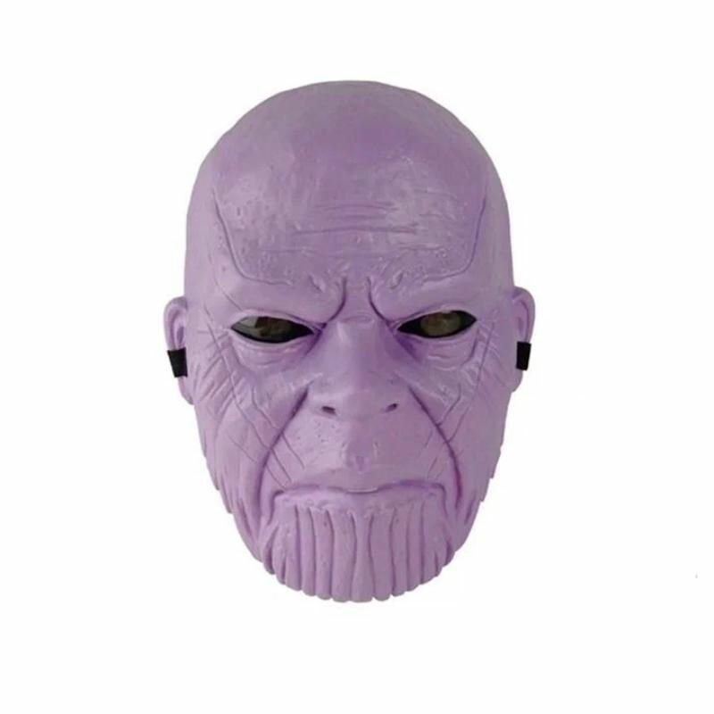 Маска Танос, ABS пластик, светящаяся, фиолетовая, универсальная