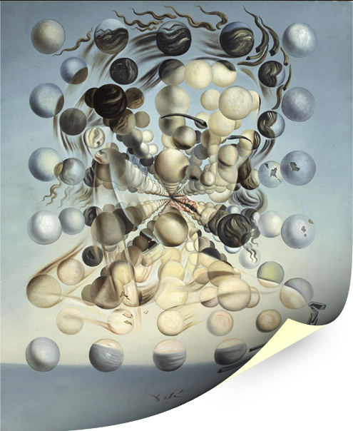 "Галатея со сферами", Дали, Сальвадор, картина (репродукция) (30х37 см / без подрамника)