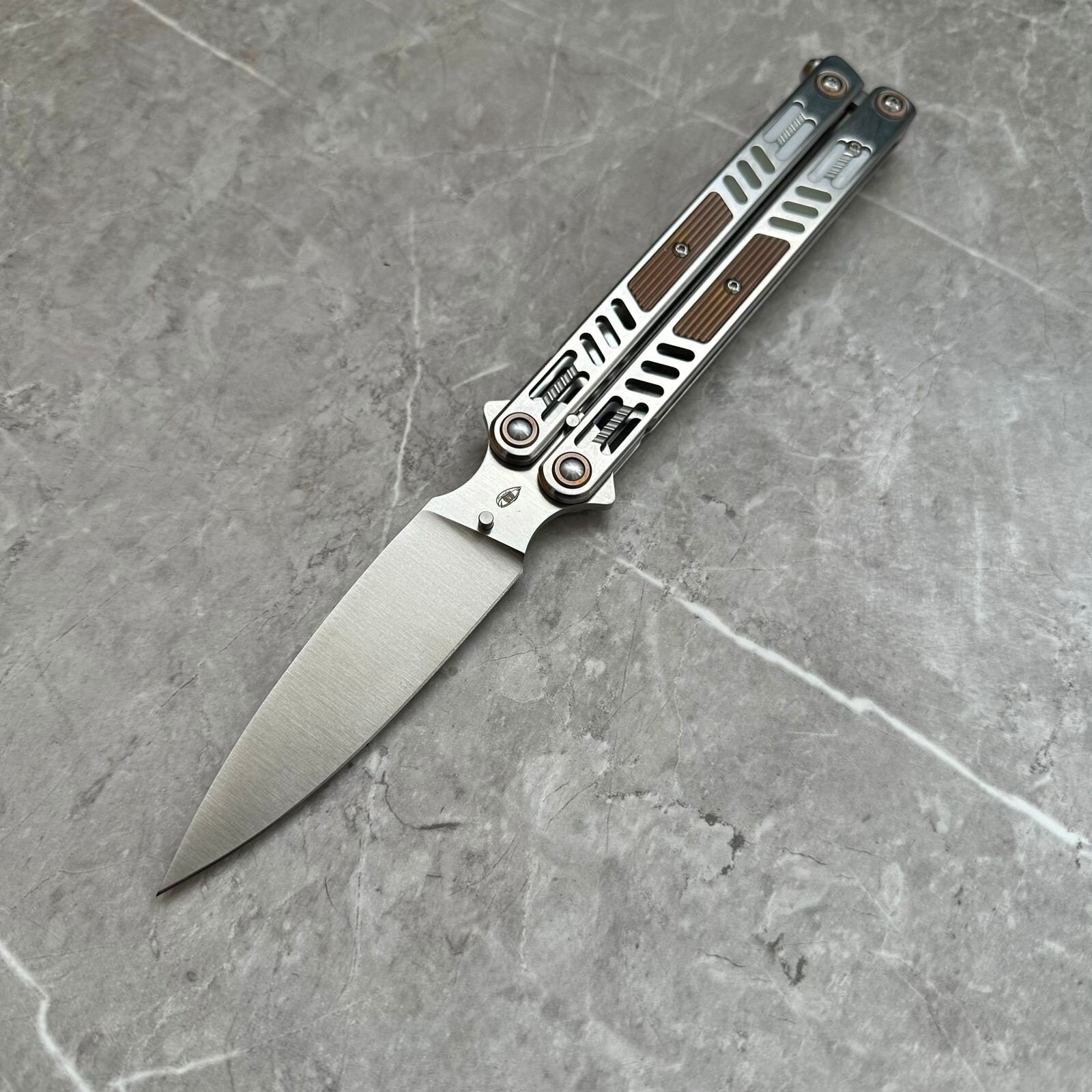 Нож-бабочка REPTILIAN Стикс-01, сталь D2, длина клинка 89мм.