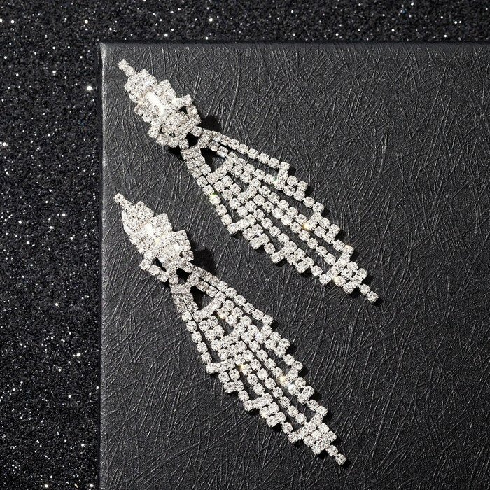 Серьги, фианит