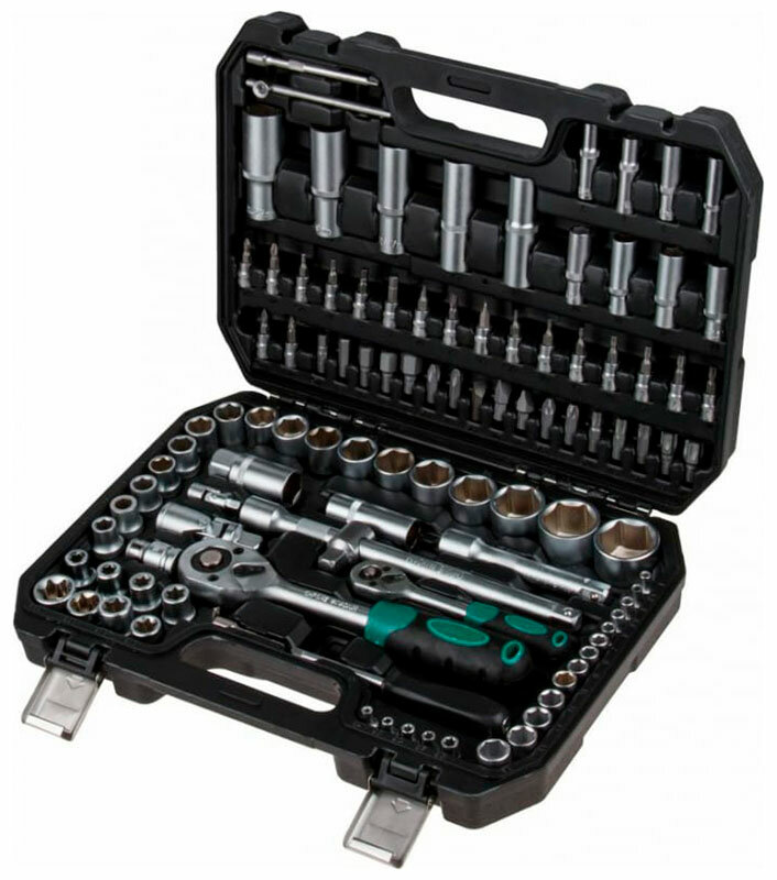 Набор головок и бит Волат 108 пр. 1/4, 1/2, 6 граней (18520-108)