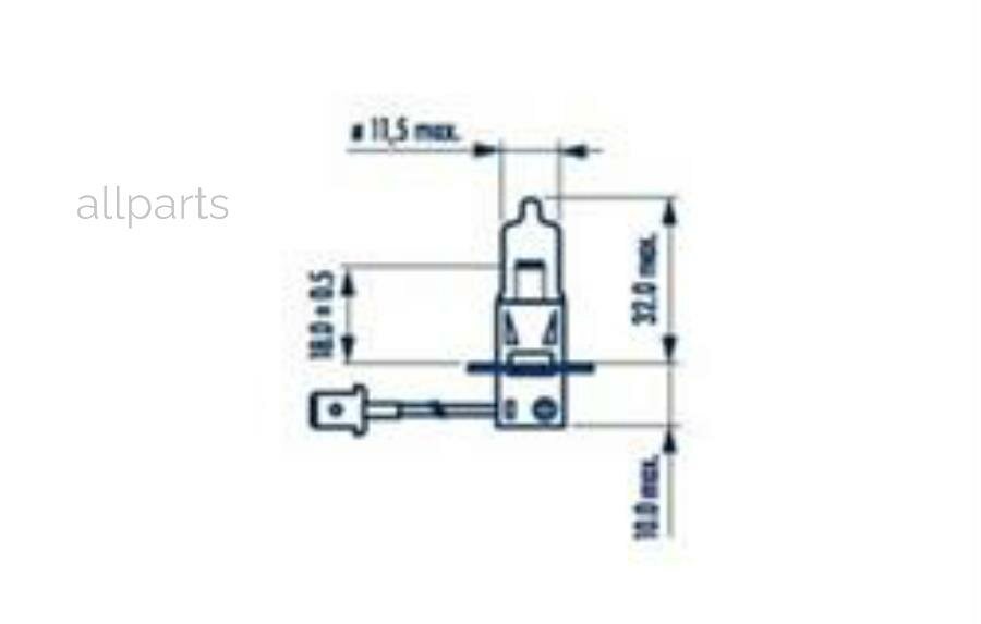 NARVA 48700 Лампа 24V H3 70W NARVA Standard 1 шт. картон 48700NVAC1
