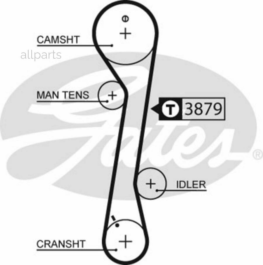 GATES 5457XS Ремень ГРМ Hyundai Elantra 00-12 / Tucson 04-13 G4DF; G4GC