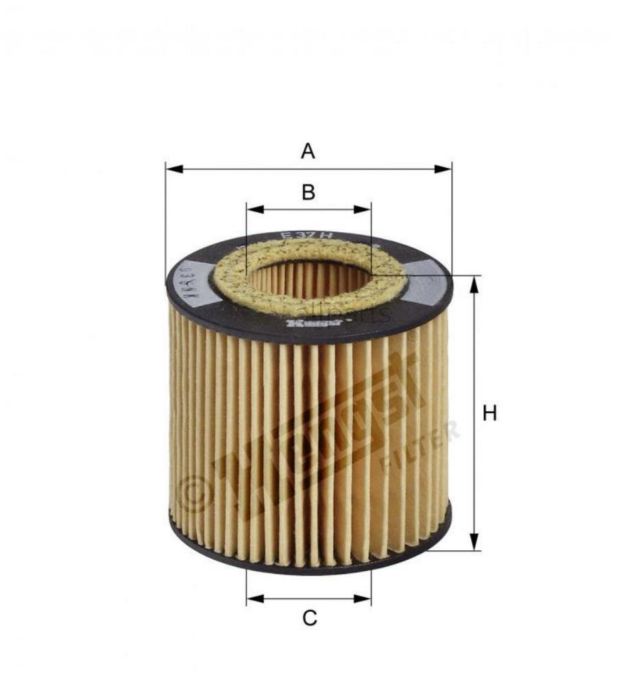 HENGST FILTER E37HD84 Hengst Фильтр масляный (HU 710 X) E37H D84