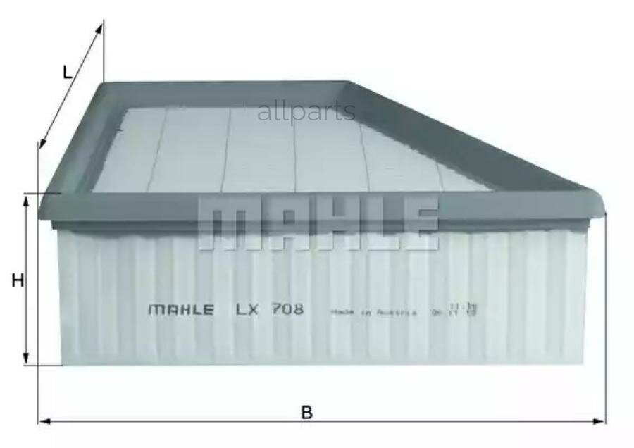 MAHLE LX708 Фильтр воздушный