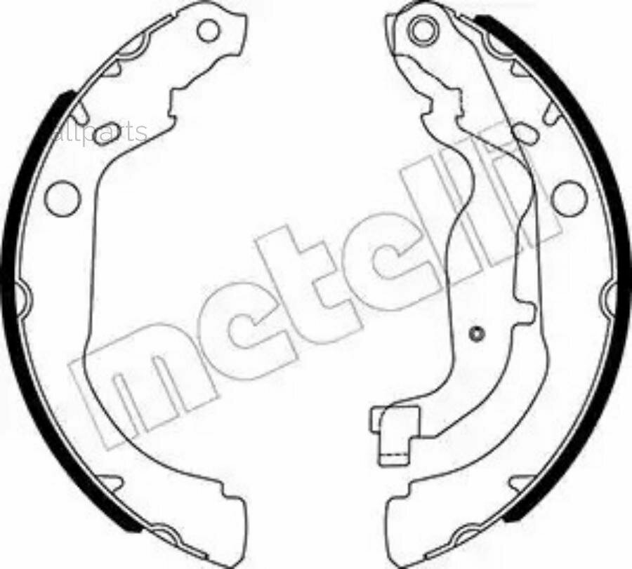 METELLI 53-0535 Колодки тормозные, барабанные