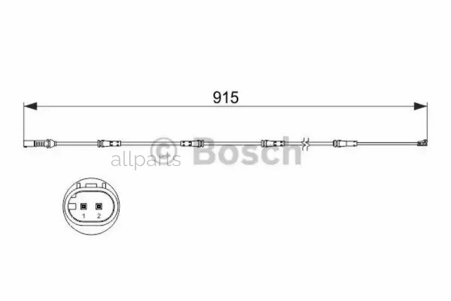 BOSCH 1 987 473 509 Датчик износа дисковых колодок