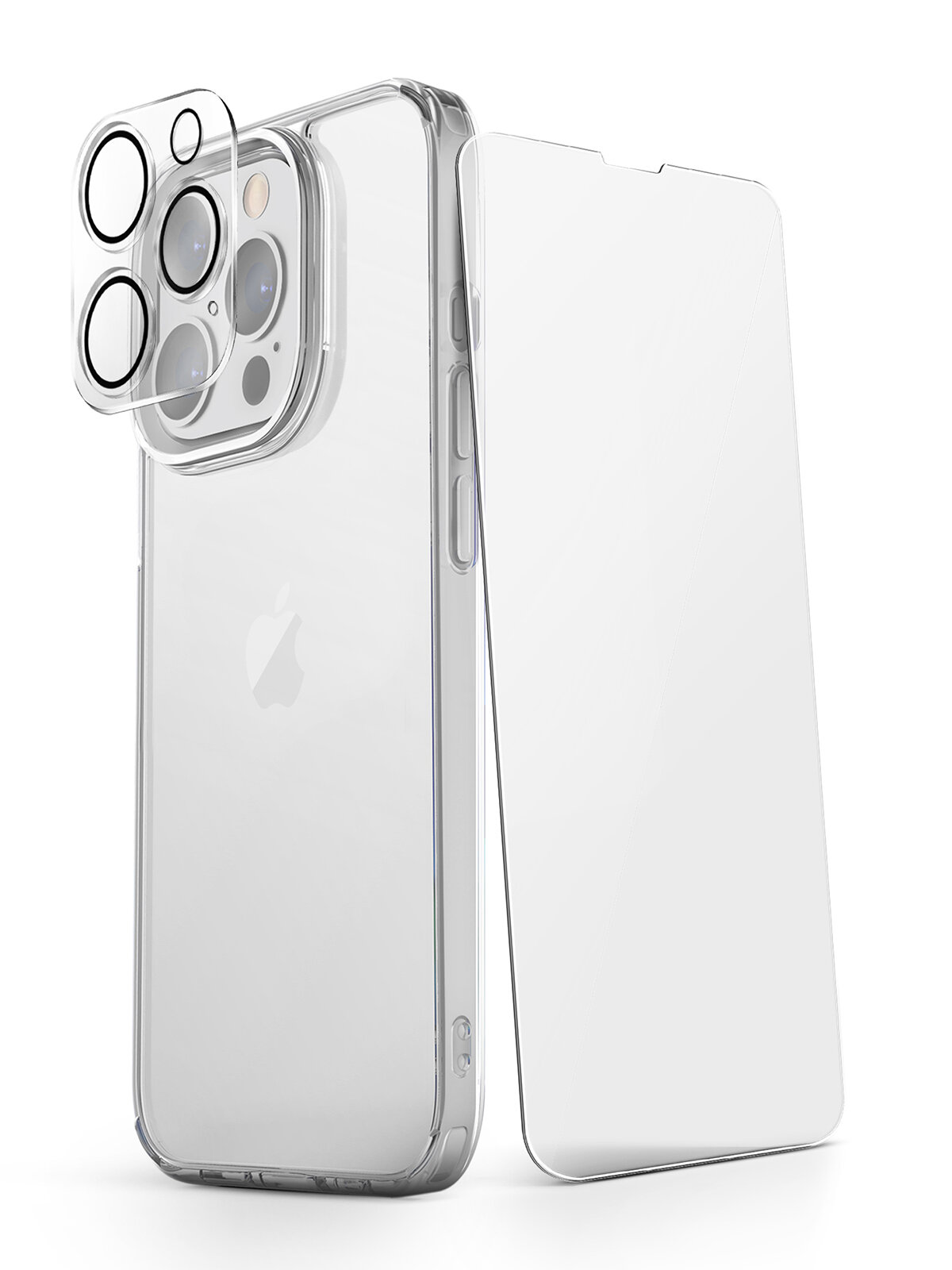 Uniq для iPhone 14 Pro Max набор Bundle 360 Clear (Lifepro Xtreme +Optix glass +Camera lens)