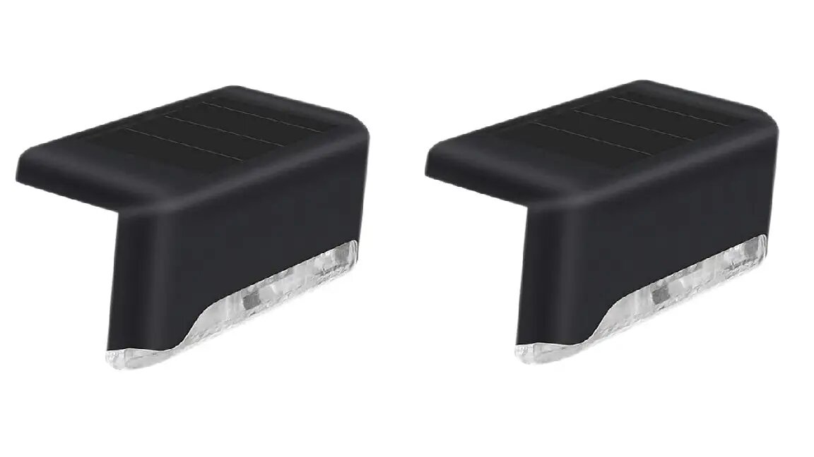 Подсветка для ступеней светодиодная уличная Старт Сад 1LED IP65 цвет черный 2 шт.