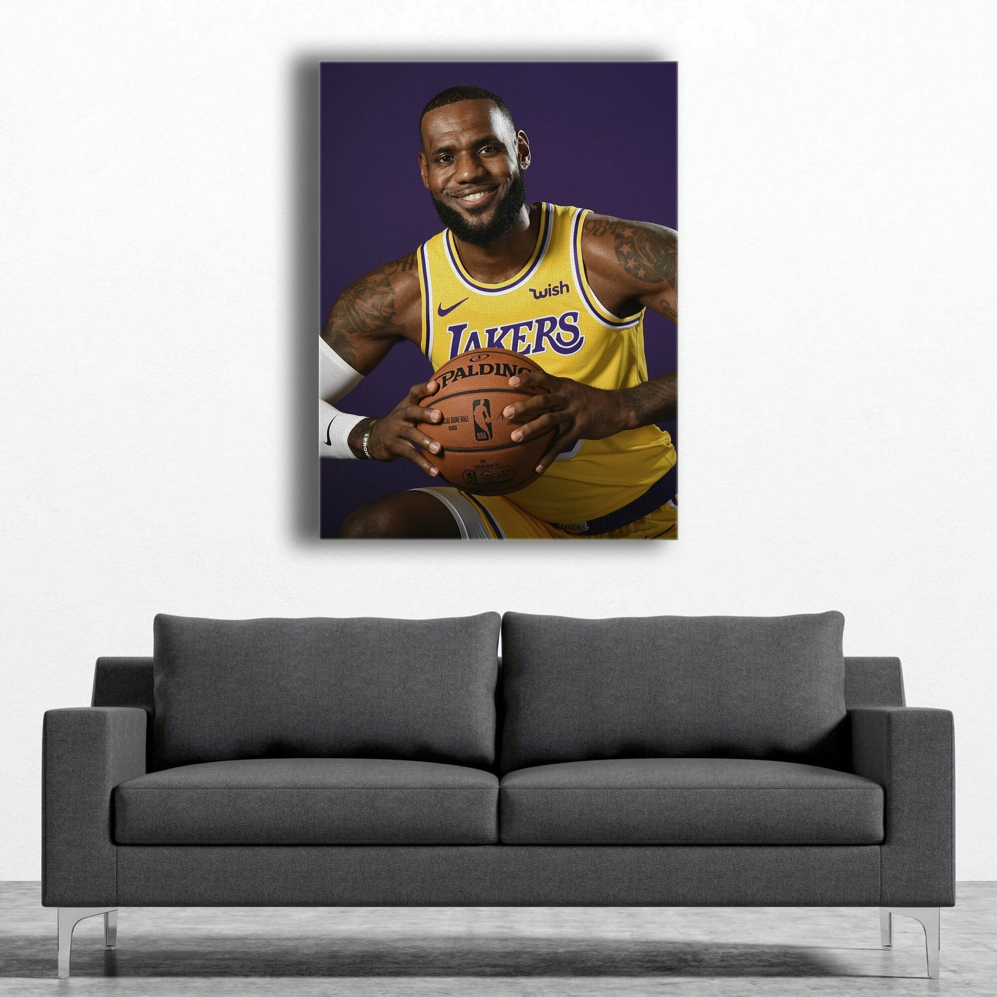 Интерьерная картина на холсте / NBA / Леброн Джеймс 60*80