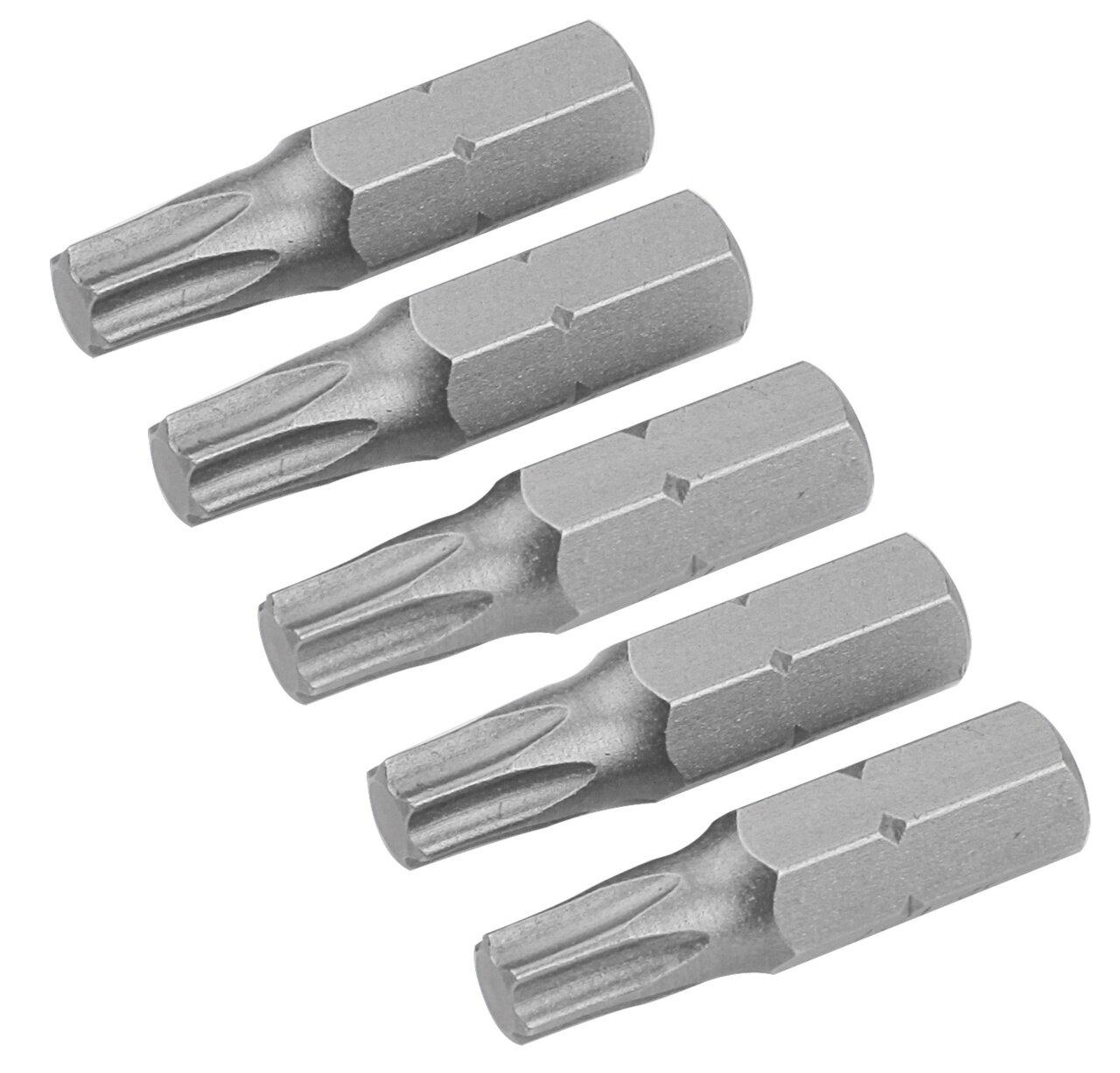 Набор вставок (бит) торцевых 1/4", Torx, T25, 25 мм, 5 предметов TOLSEN TT20277