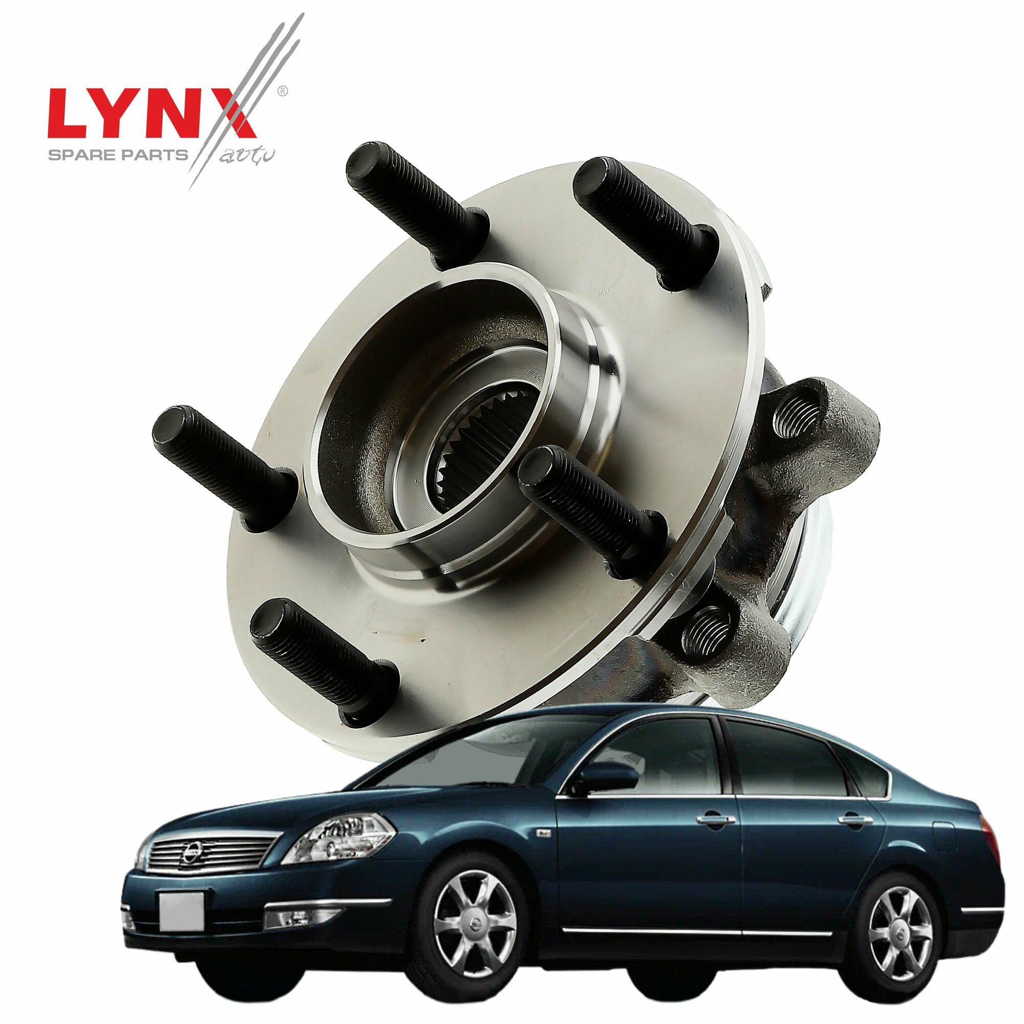 Ступица колеса Nissan Teana (1) / Ниссан Тиана 2003 2004 2005 2006 2007 2008 / передняя, 1шт, LYNXauto